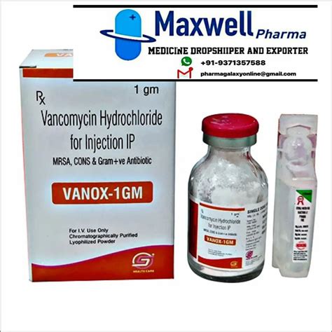 Vancomycin Hydrochloride For Inj Non Prescription Treatment Severe