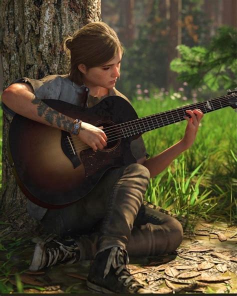 Ellie Guitar Moth Ellie Guitar Wallpaper Ellie Williams Guitar With