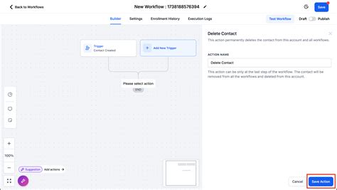 Workflow Actions Delete Contact Highlevel Support Portal