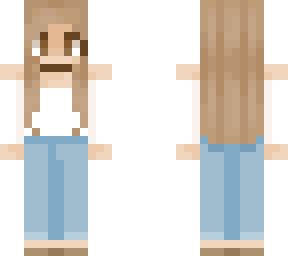 Long Light Brown Hair Minecraft Skin