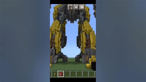 Minecraft Robot Statue Youtube