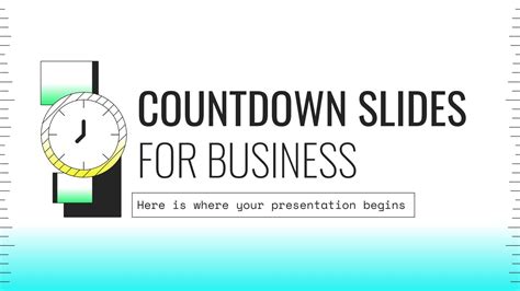 Countdown Slides For Business Google Slides PPT