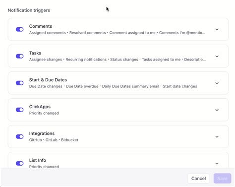 Notification Settings ClickUp Help