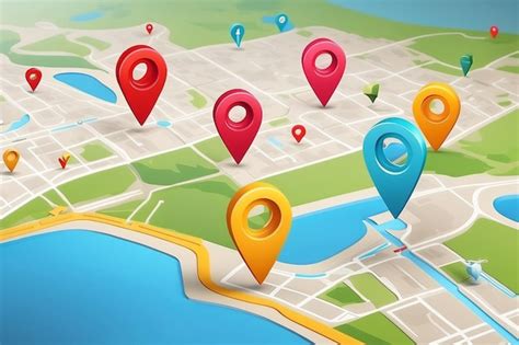 3d Realistic Location Map Pin Gps Pointer Markers Vector Illustration For Destination Premium