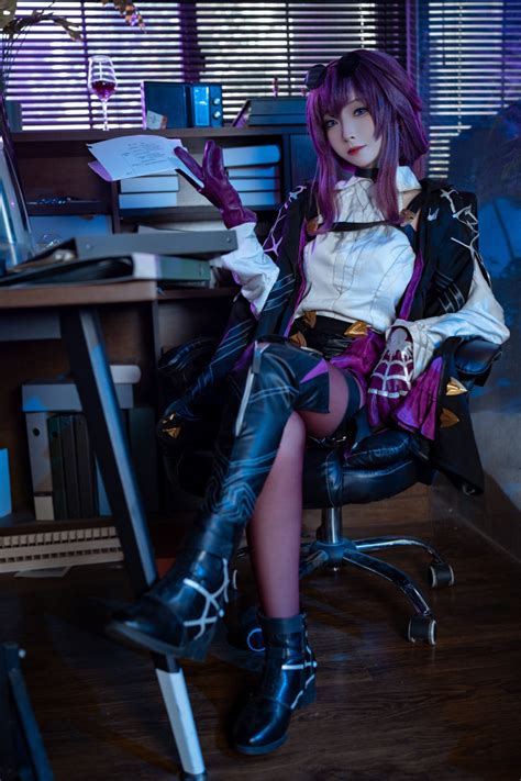 Cos：崩坏星穹铁道卡芙卡cosplay正片9p 祖木子 哔哩哔哩