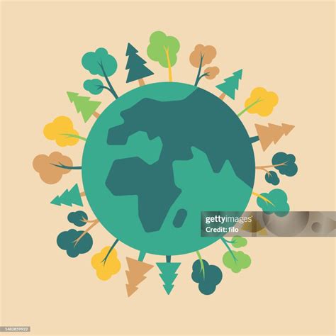 Earth Tree Conservation Planet Background High Res Vector Graphic