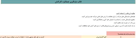 دانلود 10 فرم ارزیابی عملکرد کارکنان اکسل 6 تمپلیت ارزیابی عملکرد کارکنان بر اساس شایستگی