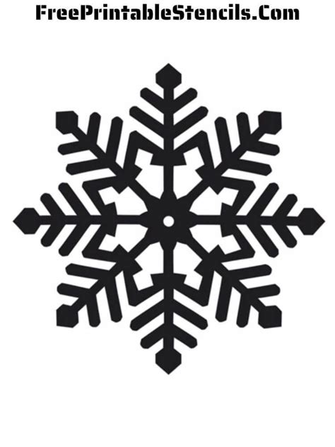 Snowflake Stencil Free Printable
