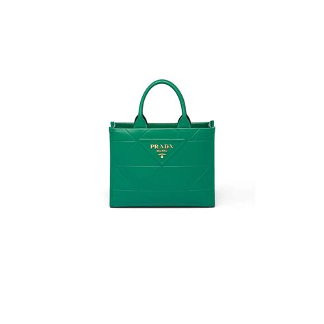 Small Leather Prada Symbole Bag With Topstitching Limberga