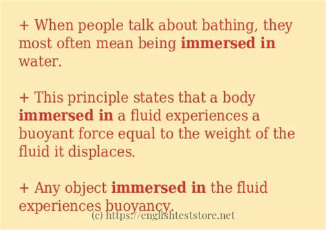 Immersed In Some Example Sentences Englishteststore Blog