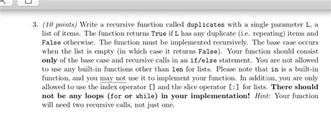 Solved Problem 1 [30 Points ] Recursive Functions In This