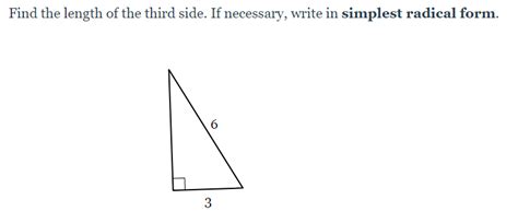 Solved Find The Length Of The Third Side If Necessary