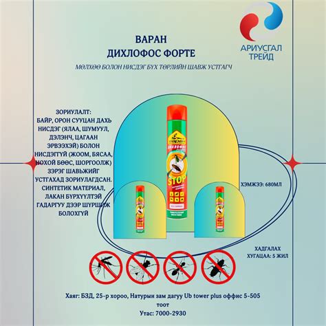 Ариусгал Трейд Ариусгал Трейд ХХКомпани 👩‍🔬ВАРАН ДИХЛОФОС ФОРТЕ НИСДЭГ болон МӨЛХӨӨ бүх