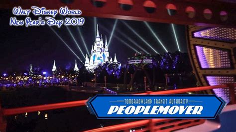 2019 Walt Disney World People Mover On New Years Day At 1 Am On Ride Hd