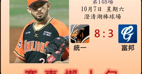 【中職28年例行賽】第148場〈統一83富邦〉《布魯斯六局8k奪第13勝 統一豪奪五連勝》 中職 棒球 運動視界 Sports
