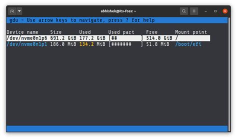 Use Gdu For A Faster Disk Usage Checking In Linux Terminal