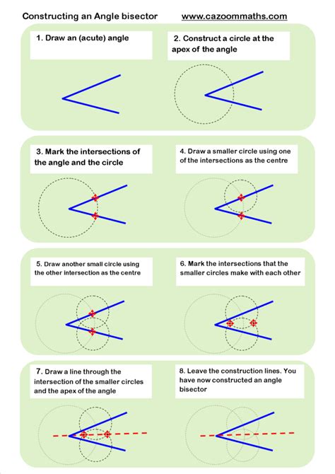 Bisecting A Line And Angle Worksheet