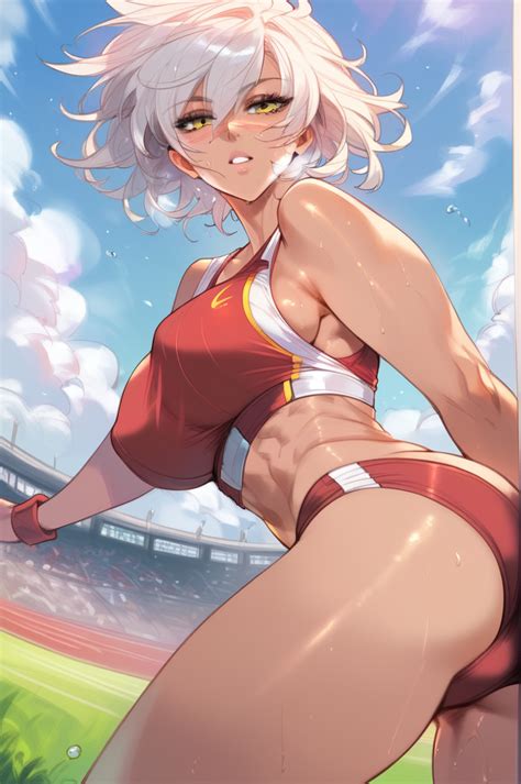 Rule 34 2d Ai Generated Blazblue Bullet Blazblue Buruma Dark Skinned Female Dark Skin Day