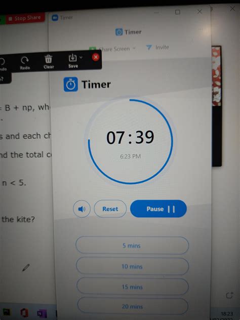 Hi Can The Zoom Timer App Show At The Same Time As Another Shared