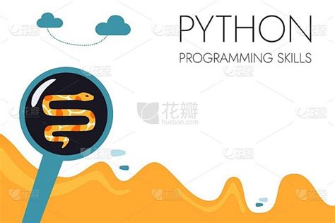 Python代码语言符号。编程、编码和开发的概念。