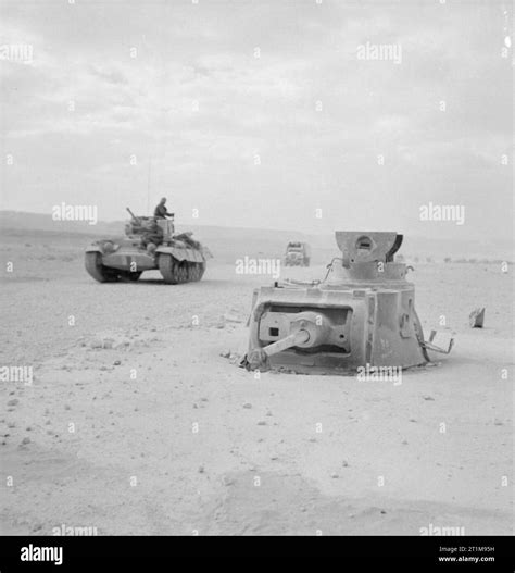 The British Army In North Africa 1942 The Gun Turret Of A Matilda Tank That Had Been Captured