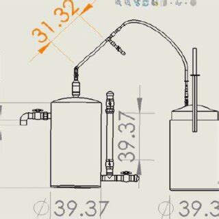 Model Of The Digester And Storage Tank Download Scientific Diagram