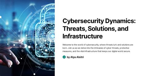 Cybersecurity Dynamics Threats Solutions And Infrastructure