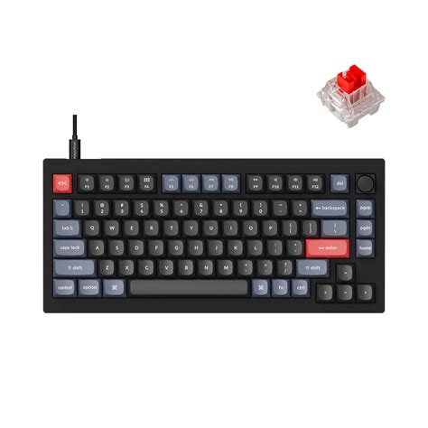 Keychron V1 75 teclado mecánico con cable programable QMK VIA