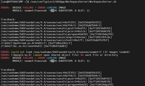 Solved Workspace Server Validation Problem Sas Support Communities