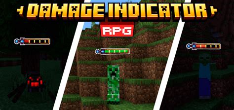 RPG Damage Indicator Minecraft Addon