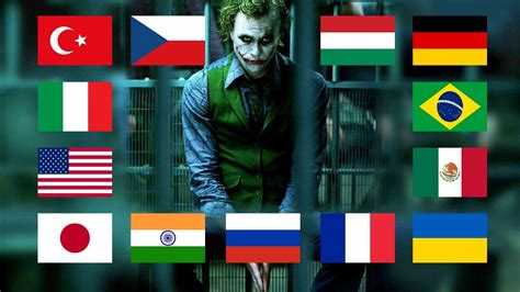 Why So Serious In 13 Different Languages Youtube Music