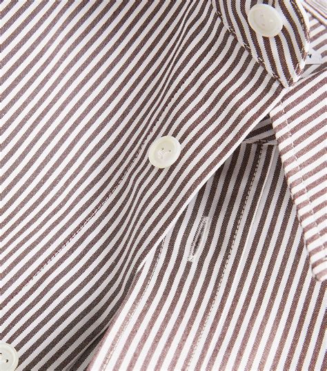 Mens Bottega Veneta Brown Pinstripe Shirt Harrods Us