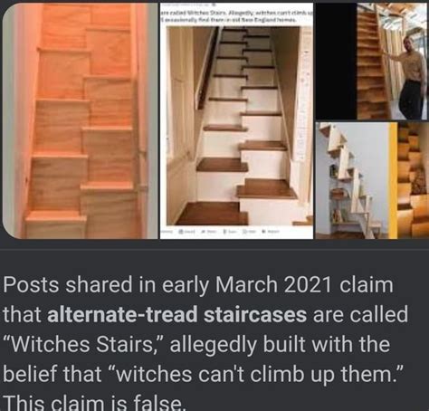 Posts Shared In Early March 2021 Claim That Alternate Tread Staircases