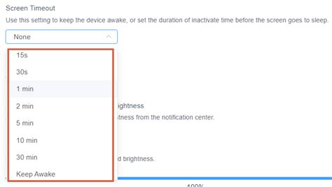 Managing Device Inactivity With Screen Timeout Policy In Airdroid Business