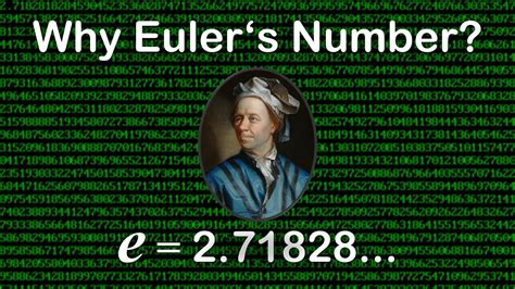 Interscalar Why Eulers Number Youtube