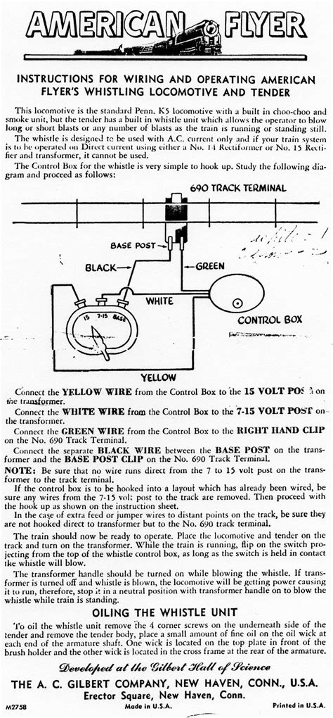 American Flyer Locomotive 314aw Parts List And Diagram Traindr