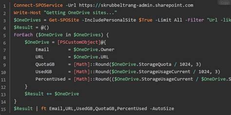 onedrive usage report with powershell easy365manager