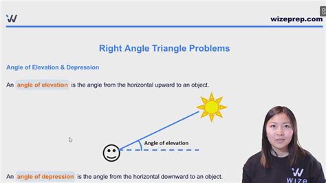 Right Triangle Word Problems Wize High School Grade 10 Math Textbook