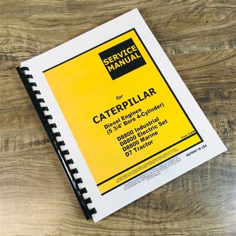 Caterpillar Diesel Engines 5 34 Bore 4 Cylinder Service Manual Repair
