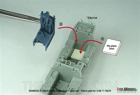 F 15ek Strike Eagle Aces Ii Seat Set Fabric Pad