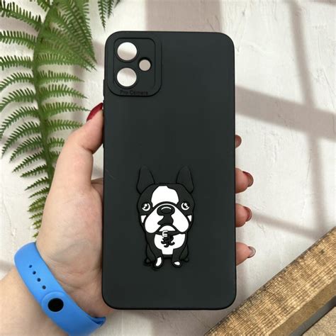قاب گوشی Galaxy A05 سامسونگ سیلیکونی عروسکی برجسته طرح سگ محافظ لنز دار کد 25071 قاب سنتر