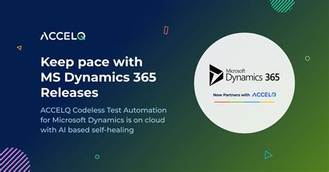 Microsoft Dynamics Test Automation ACCELQ