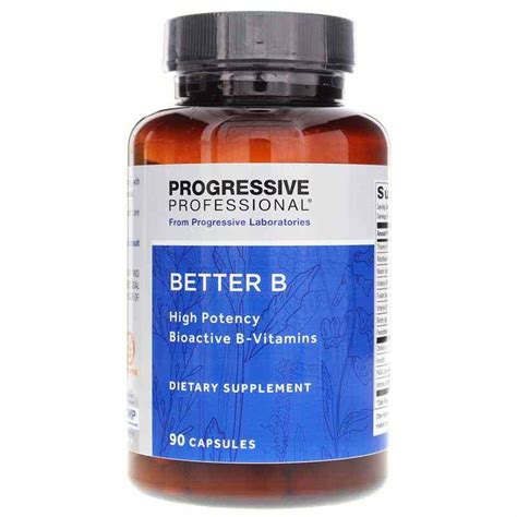 Better B High Potency B Vitamins Progressive Labs Professional