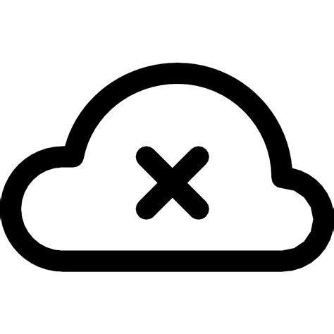 Cloud Delete Vector SVG Icon SVG Repo