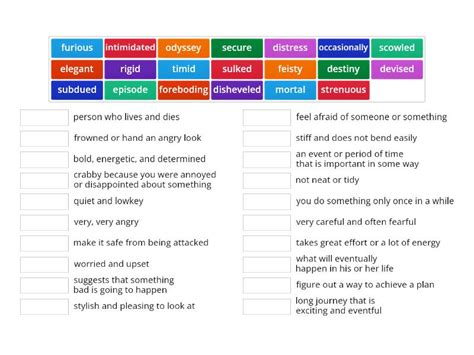 Module 4 Week 1 2 3 Match Up