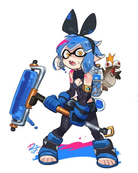 Inkling Splatoon Drawn By Difman Danbooru