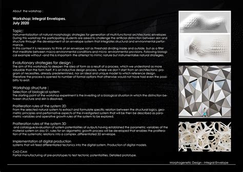 Morphogenetic Design Integral Envelope July 2020 On Behance