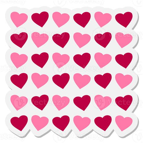 Hearts Repeat Pattern Sticker 40070900 Png Hearts Repeat Pattern Sticker 40070900 Png
