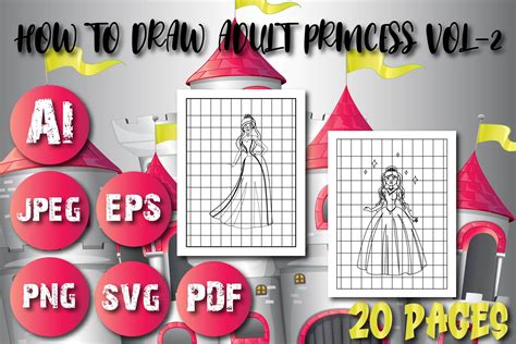 How To Draw Adult Princess Vol Graphic By Nandi Store Creative Fabrica