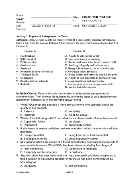 computer systems sevicing 12 ws q1 w1 pdf entrepreneurship